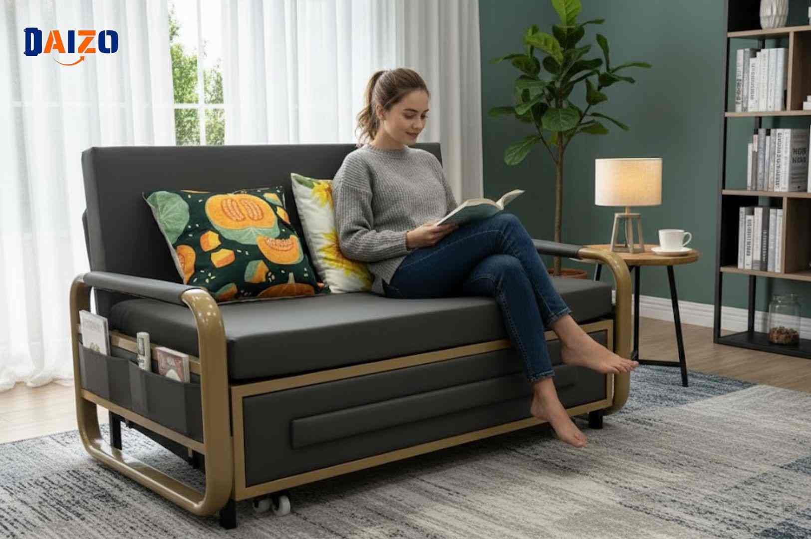 Sofa Kéo Bọc Da Cao Cấp – Tối Ưu Diện Tích, Nâng Tầm Không Gian Sống ...